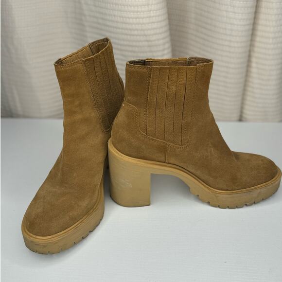 Dolce Vita | Shoes | Dolce Vita Chestnut Light Brown Booties Block Heel ...